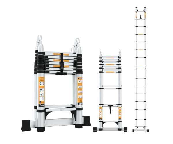 Reach New Heights Safely with Equal Aluminum Extension Ladders.