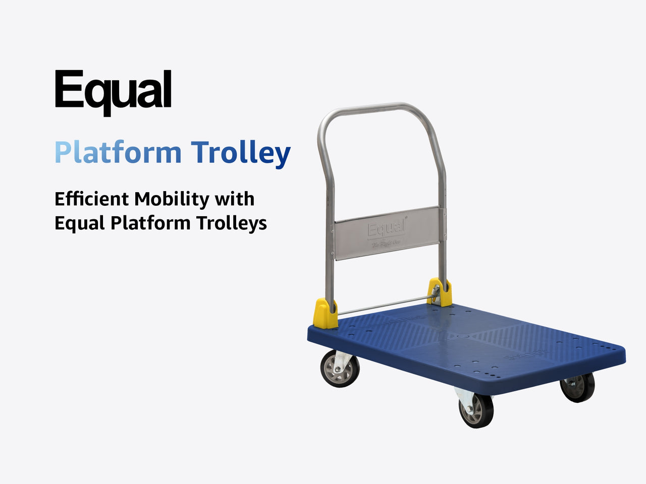 Buy Equal 600kg Capacity Plastic Foldable Platform Trolley Online